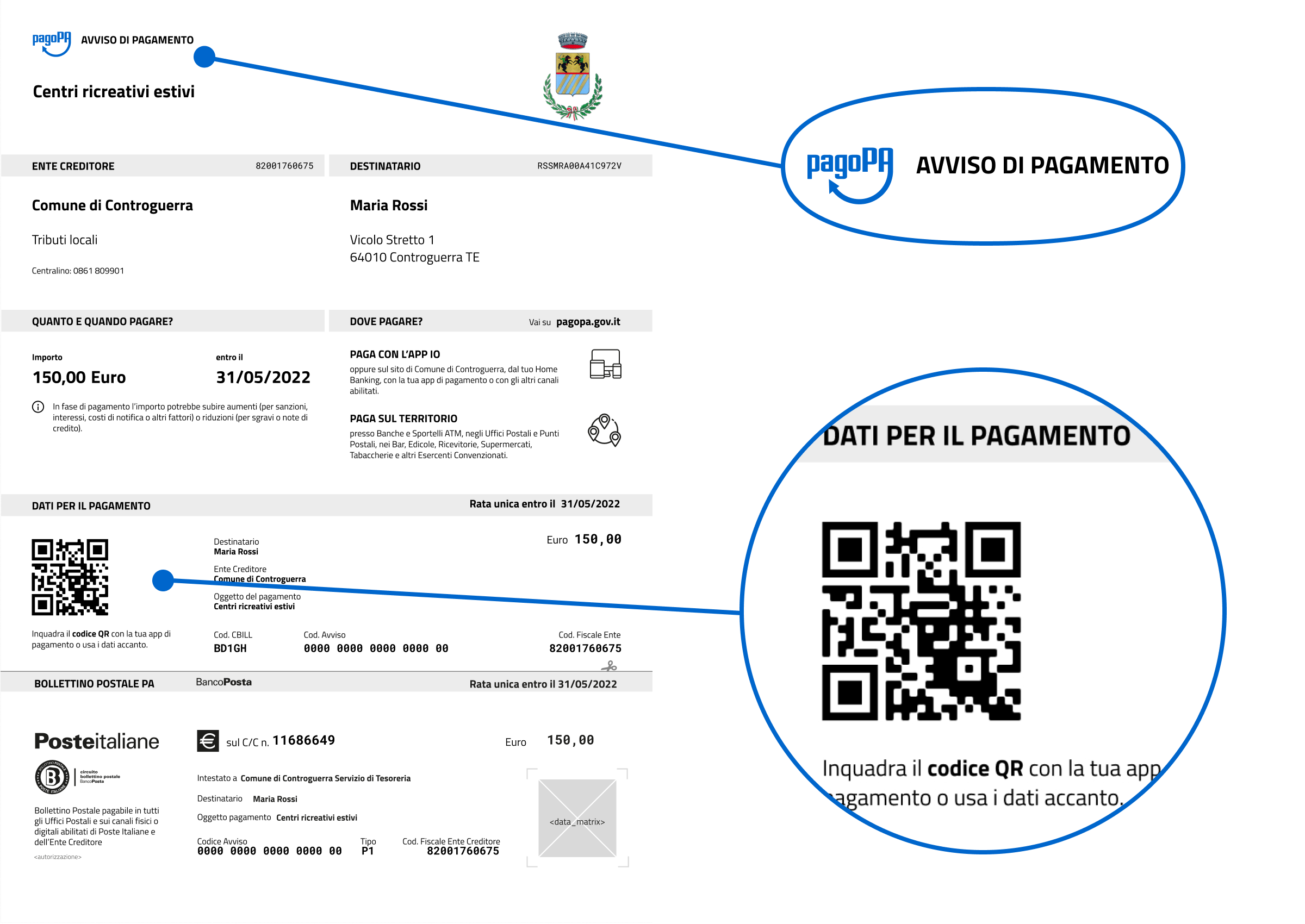 Inquadrare il codice QR di un avviso pagoPA – Centro Assistenza pagoPA